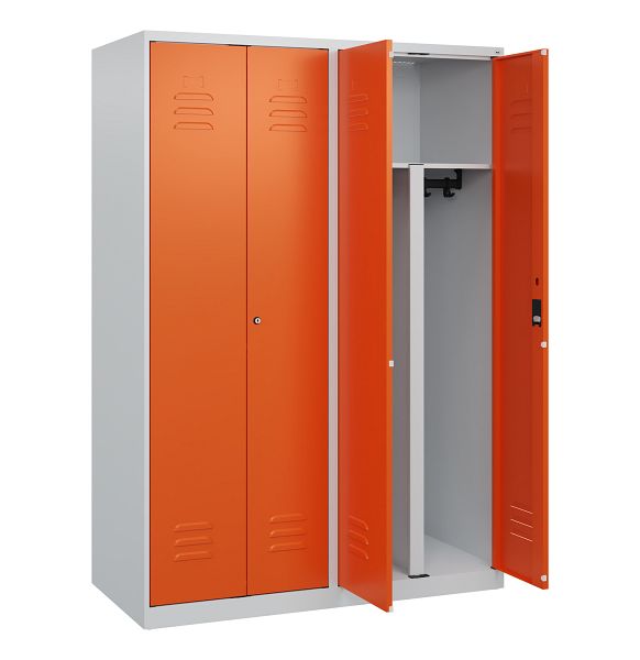 C+P Umkleidespind Classic PLUS Doppel-Spind 4 Abteile 1700x1200x500mm ...