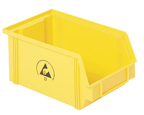 Bedrunka+Hirth IDP-STAT® Sichtlagerkästen - ableitfähig gelb Maße in mm ...