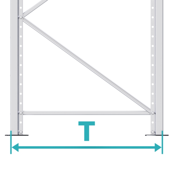 BITO Palettenregal P2 2505x1100x11400 Komplettregal 2E 800 RAL5010 U ...