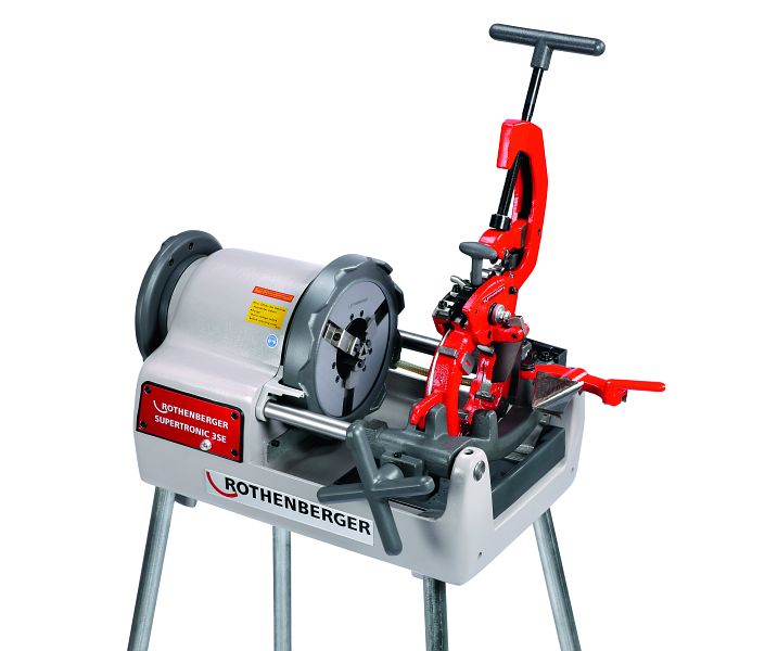 Rothenberger Kompakt-Gewindeschneidmaschine SUPERTRONIC 3SE Standard-Kopf BSPT R1/2-3" 230V ...