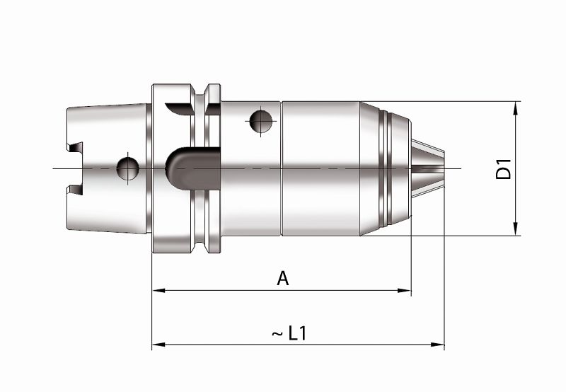ALBRECHT CNC Bohrfutter AKL DIN 69893 HSK 50 A 1 - 16 mm 800 116Z 650 0 ...