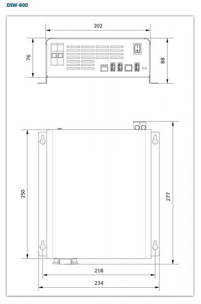 IVT Digitaler Sinus Wechselrichter DSW-600 12 V 600 W 430103 günstig ...