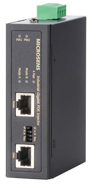 MICROSENS PoE-Adapter Gigabit Ethernet PoE-Injektor HI-PoE 24V ...