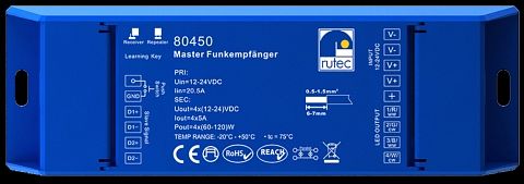 rutec Master Funkempfänger 12/24V 240W/480W einfarbig Select RGB RGBW ...