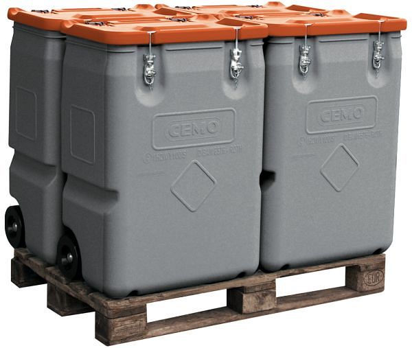 Cemo Mobil-Box 250 l grau Maße 60 x 60 x 89 cm 11457 4052886441879 ...