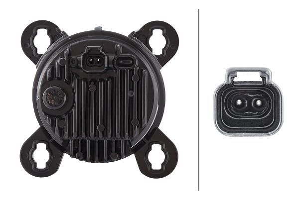 HELLA LED-Hauptscheinwerfer - 90mm Essential R80 - 12V - rund - Einbau ...