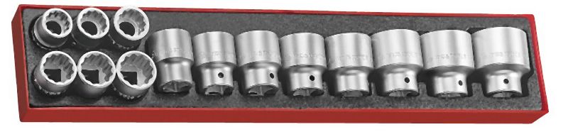 Teng Tools 3/4"-Steckschlüssel-Set 12-Kant AF TTX4 14 Teile TTX34AF ...