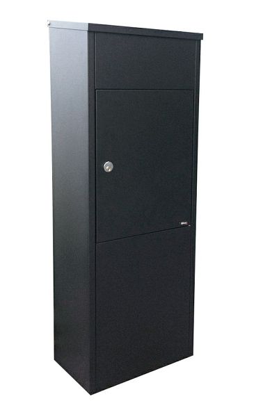 Allux Paketbriefkasten Allux 600 Schwarz mit Ruko-Schloss F54602 ...