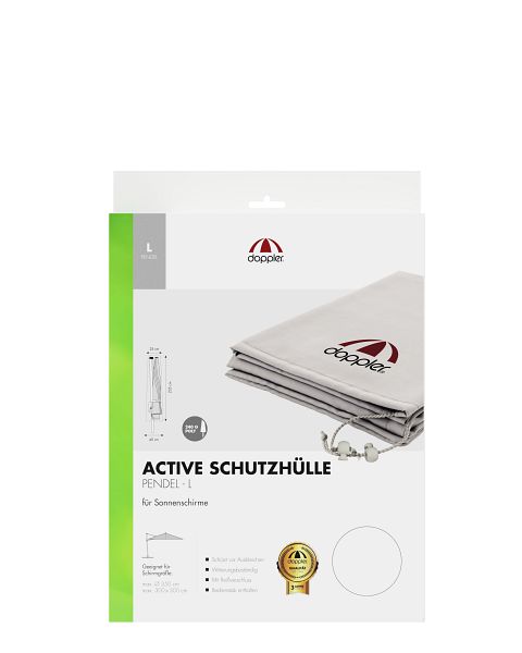 doppler Active Schutzhülle grau mit Reißverschluss mit Stab für ...