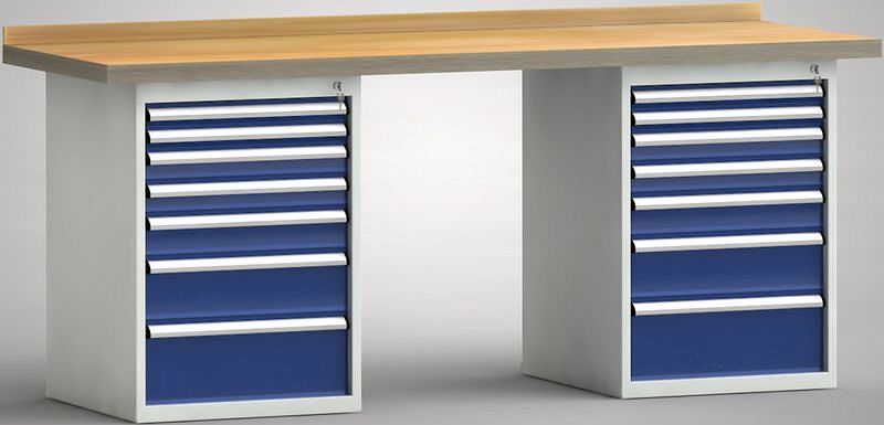 Klw Standard Werkbank 2000 X 700 X 900 Mm L X T X H Ws215n 2000m40