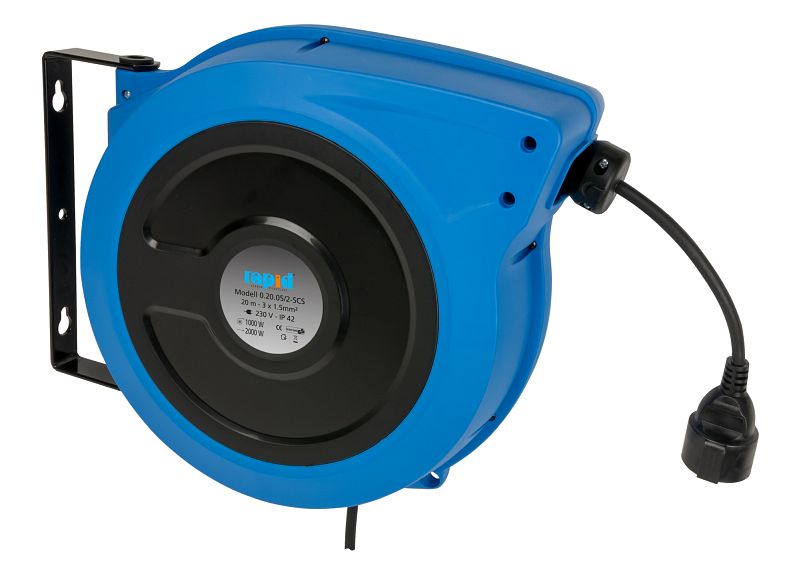 Pneutec Automatischer 230 V~ Kabelaufroller mit 20 m Kabel 3x25 m und ...