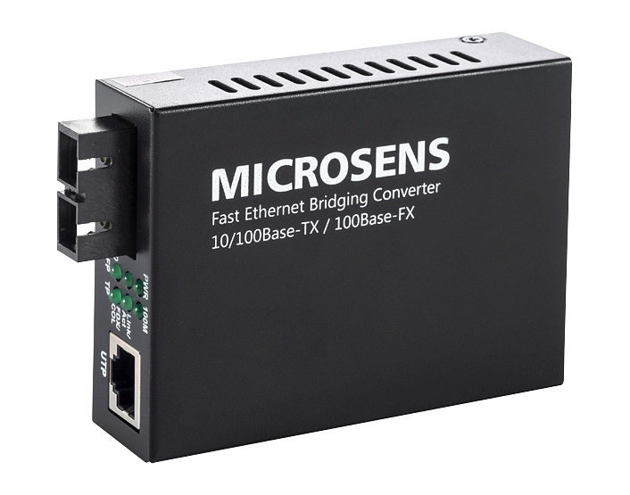 MICROSENS Fast Ethernet Bridging Converter SC Multi-Mode MS400210 ...