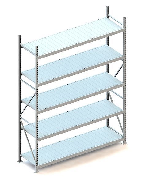 Meta MINI-RACK GR 3000x2200x650 mm verzinkt mit Stahlpaneele ...