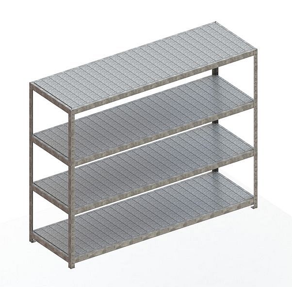 Meta SPEED - RACK Regal 1970x2500x800 mm mit Stahlpaneelen verzinkt ...