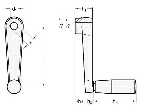 Ganter Handkurbeln Aluminium (GN 471-125-B14) VE: 5 Stück 471-125-B14 günstig versandkostenfrei ...