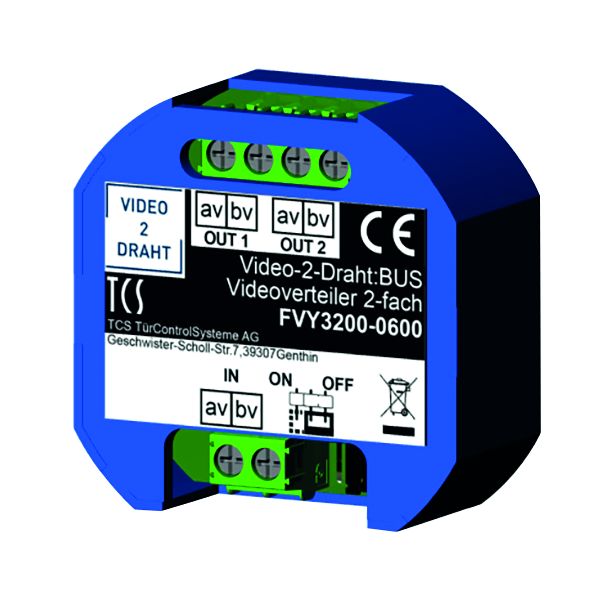 TCS Videoverteiler für Video 2-Draht:BUS keine Kaskadierung passiv zur Aufsplitterung von ...