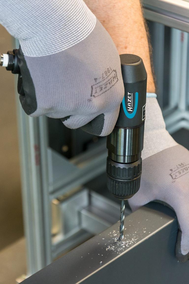 Hazet Bohrmaschine Abluftführung durch den Handgriff nach unten ...