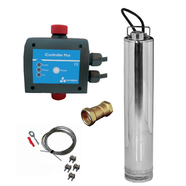 HyFlow 4" Tauchdruckpumpe mit Druckschalter HyPress 750 Kit R S30920 ...