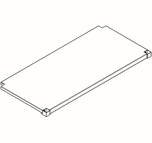 KWC Ablage Maxima Edelstahl für Untergestell 1186x555 mm 2000057716 ...