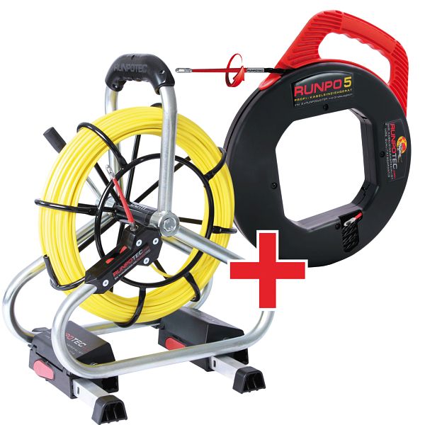 Runpotec Profi-Set Aktion Glasfaserstab Durchmesser 45 mm - 60 m ...