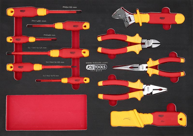 KS Tools VDE Zangen- und Schraubendreher-Satz 11-tlg 117.6111 günstig ...