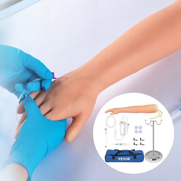 VEVOR IV Übungsarm Modell Blutabnahme Injektionsarm Phlebotomie-Arm ...