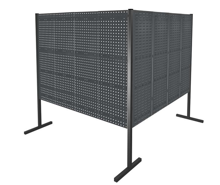 Kappes RasterPlan Trennwand Doppelfeld 90° 2000 / 2000 mm H1500 mm RAL ...