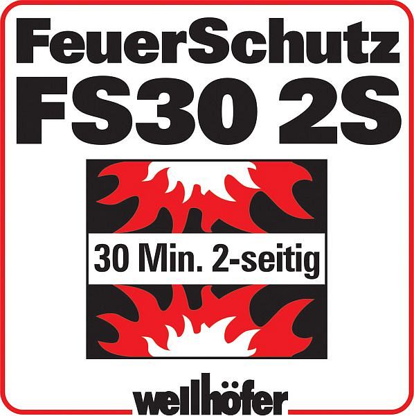 Wellhöfer Bodentreppe GutHolz mit Feuerschutz FS30 2S Deckenöffnung 120 x 60 cm lichte Raumhöhe ...