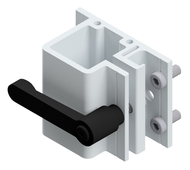 HYMER Geländerhalter mit Klemmhebel 2 Geländerhalter + 2 Klemmhebel ...