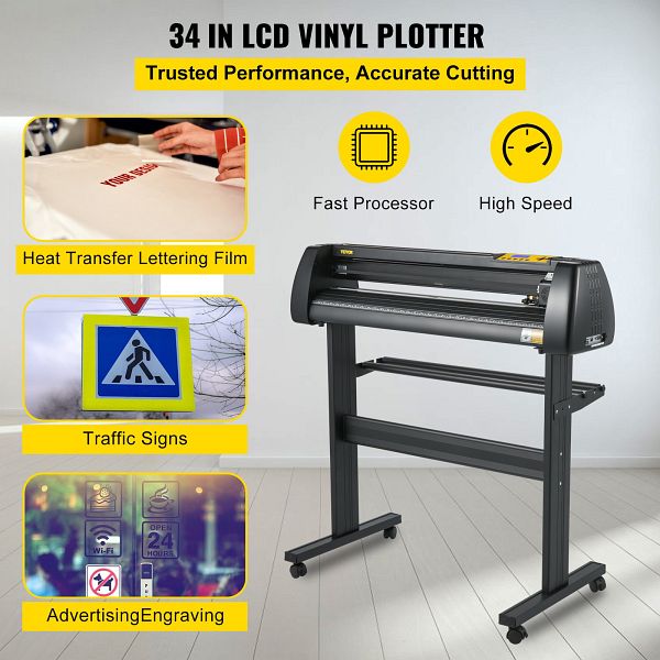 VEVOR Vinyl Schneideplotter 870mm Vinylschneider Plotter Slogan ...