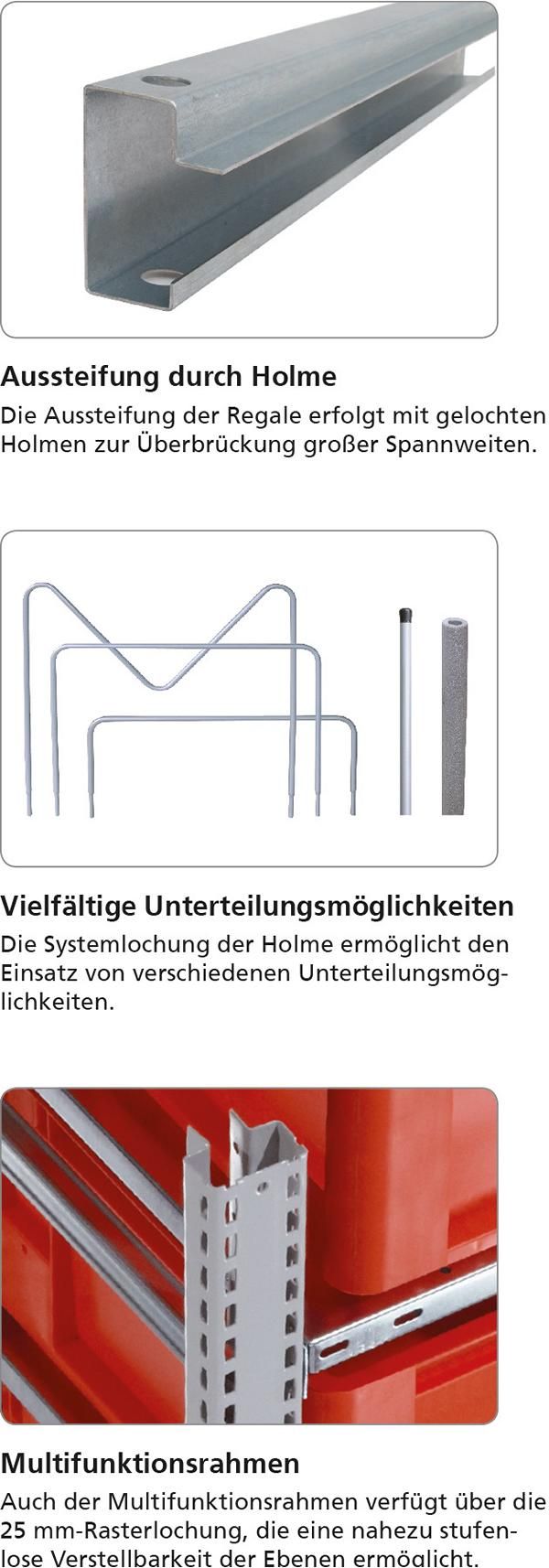 Schulte Grundregal Weitspannregal WS 3000 mit Stahlpaneelen 2000 x 2250 x 500 mm verzinkt 3 ...