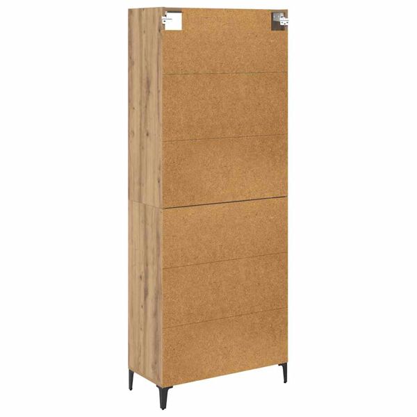 vidaXL Highboard Artisan-Eiche 695 x 34 x 180 cm Holzwerkstoff 3415963 ...