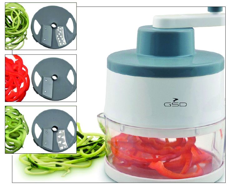 GSD Gemüseschneider "Chef Cutter" mit 3 Einsätzen weiß VE: 4 Stück 30 ...