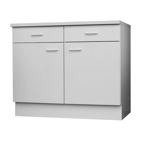 Lüllmann Küchenunterschrank 2 Schubladen 2 Türen 1 Boden 850 x 1000 x ...