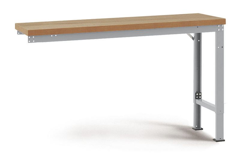 Manuflex Anbauwerkbank PROFI Spezial mit Multiplexplatte BxTxH = 1250 x 700 x 740-1040 mm ...