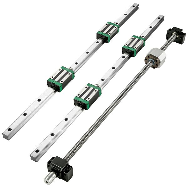 VEVOR 2 Stück HGR20-1000mm Linearführung Guide Rail+RM1605-1000mm ...
