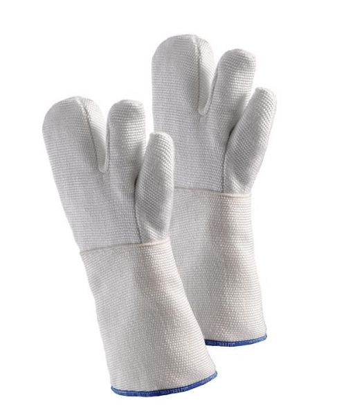 Jutec 3-Fingerhandschuh aus HT-Gewebe bis 1100°C Kontakthitze 40 cm ...