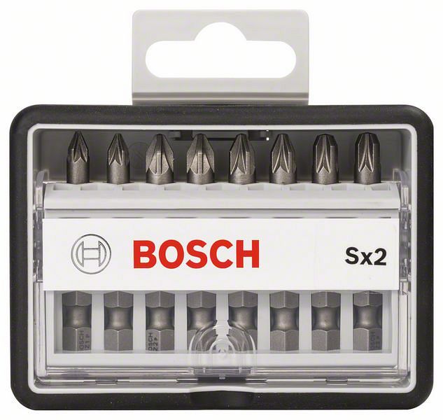 Bosch Schrauberbit-Set Robust Line Sx Extra-Hart 8-teilig 49 mm PZ VE: 5 Stück 2607002557 ...