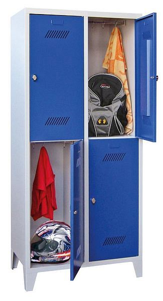 Pavoy Kleider-Schließfachschrank mit Füßen 1850/500/800 2b x 2h ...