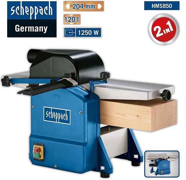 Scheppach Abricht- und Dickenhobel HMS850 - 220-240V 50Hz 1250W ...