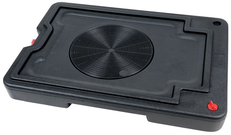 KS Tools Fahrbare Auffangwanne 30 Liter extra flach mit Rollen 150.9354 ...