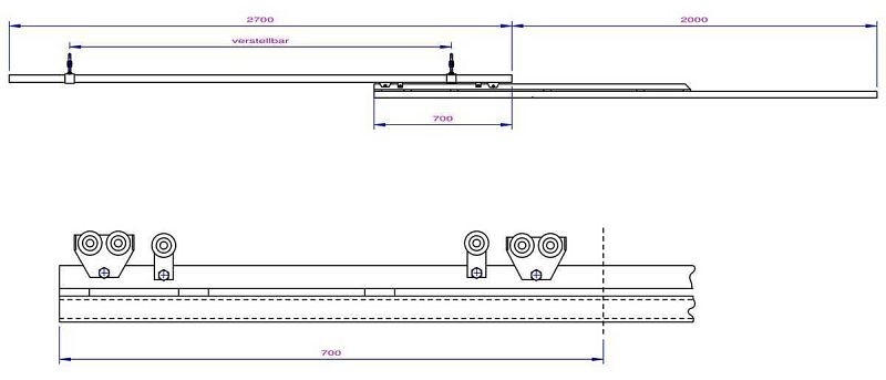 SINOtec TransTac Einfachteleskop verstärkt Ausleger mit Rohr 1" L: 2000 ...