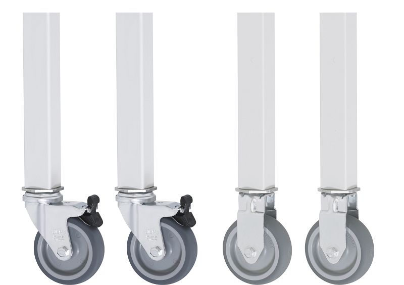 RAU EGB-Rollensatz Arbeitstisch Serie Jerry 2 Bock- und 2 Lenkrollen ...