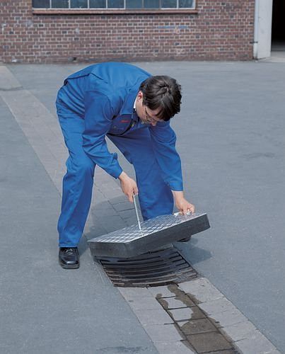 DENIOS Kanalabdeckung aus Aluminiumträgerblech verriegelbar 625 x 400 ...