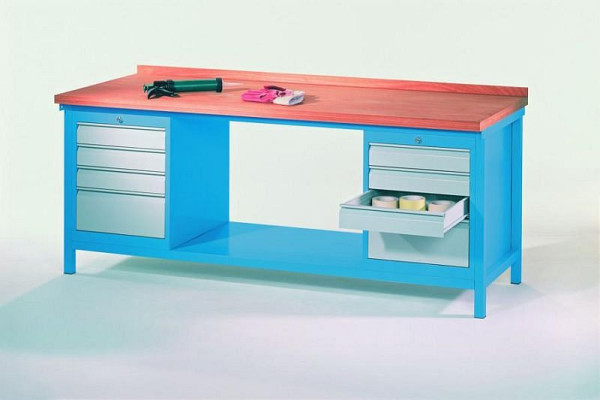 Pavoy Werkbank 2000 1 Boden + 2 Blocks mit je 4 Schubladen 58588-200 ...