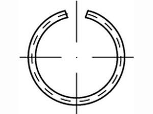 Runddraht-Sprengringe DIN 9925 Federstahl-Draht 7 VE=S (2500 Stück ...