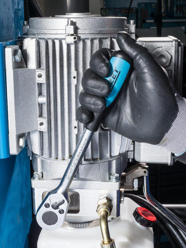 Hazet Umschaltknarre Vierkant massiv 125 mm (1/2 Zoll) Norm: DIN 3122 ...