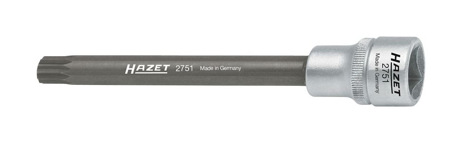 Hazet Zylinderkopf Schraubendreher-Steckschlüsseleinsatz Vierkant hohl 125 mm (1/2 Zoll) Innen ...