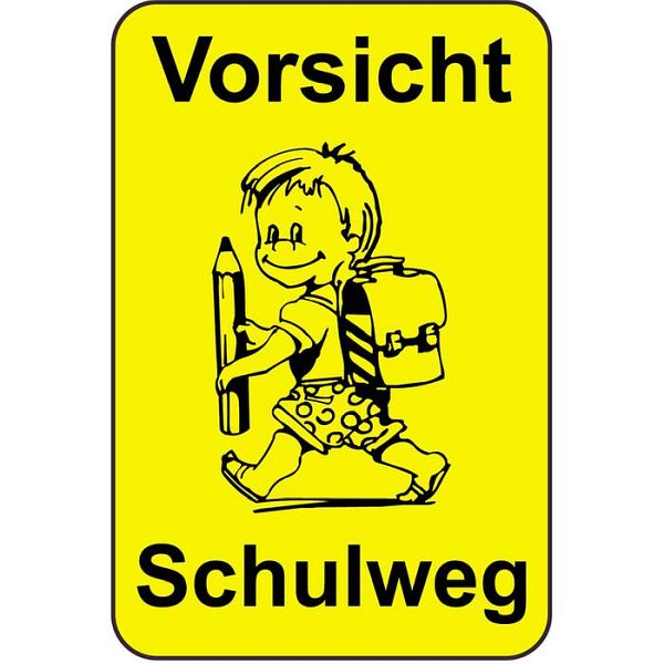 Stein HGS Kinderhinweisschild/Verkehrszeichen Vorsicht Schulweg ...