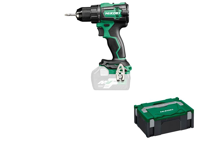 HiKOKI 18 V Akku Bohrschrauber (Brushless) ohne Akku ohne Ladegerät DS18DE (Basic) (HSC II ...